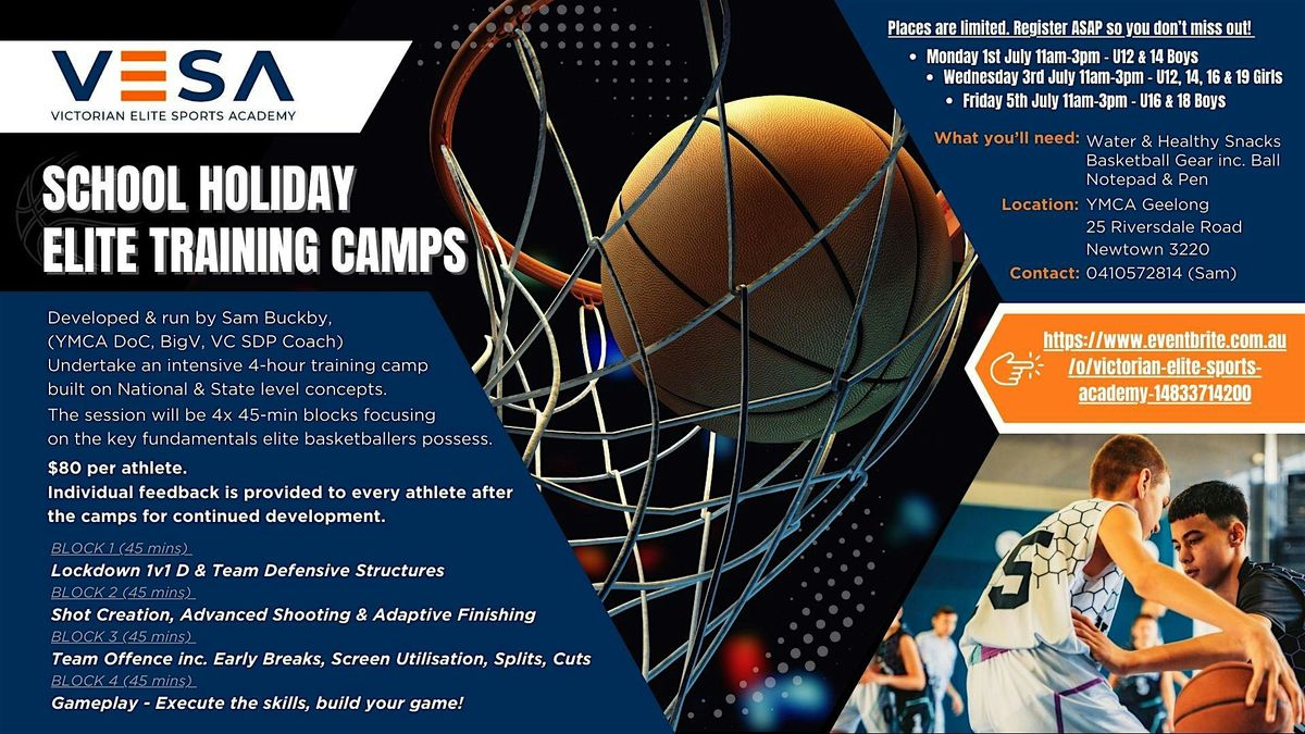ELITE BASKETBALL TRAINING CAMP - U12, 14, 16 & 19 GIRLS (S/HOLIDAY ...