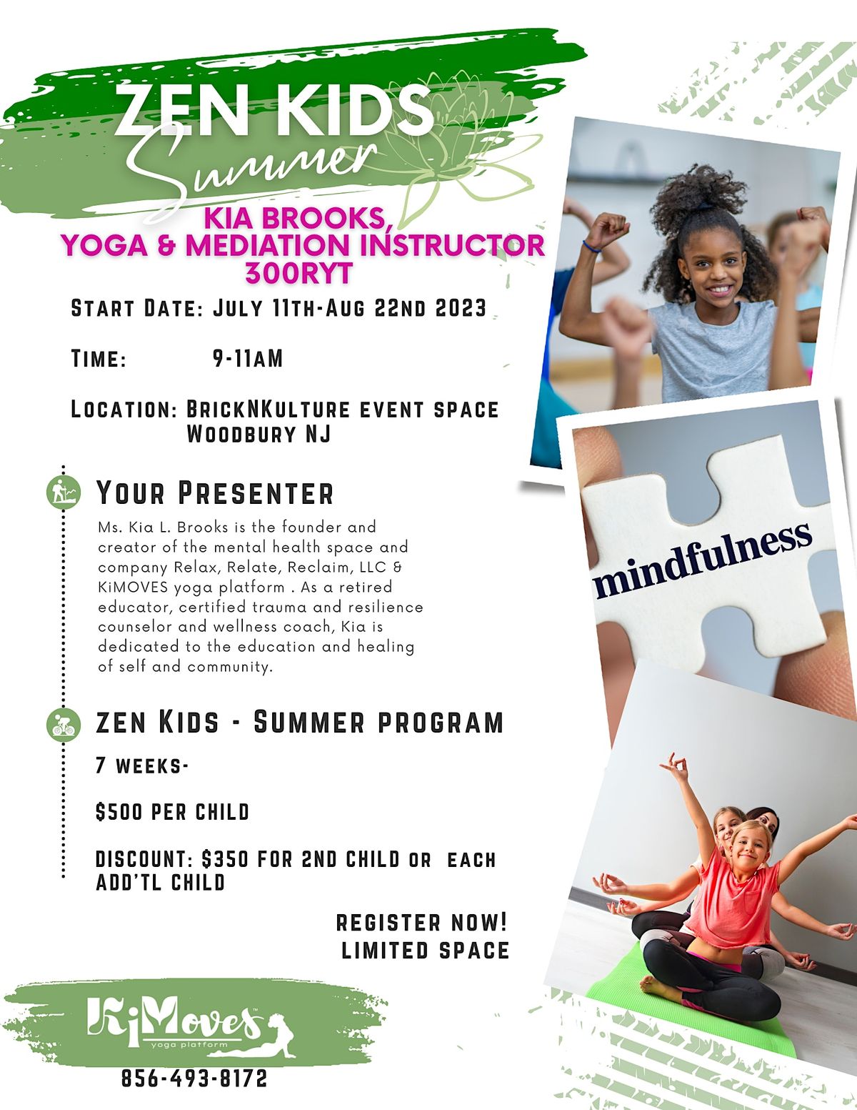 Zen Kids Summer Program, The Cultural Collective Cafe & BrickNKulture ...