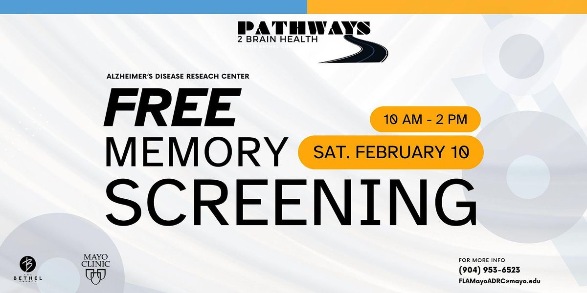 The Bethel Church & Mayo Clinic: Pathways 2 Brain Healths Memory ...