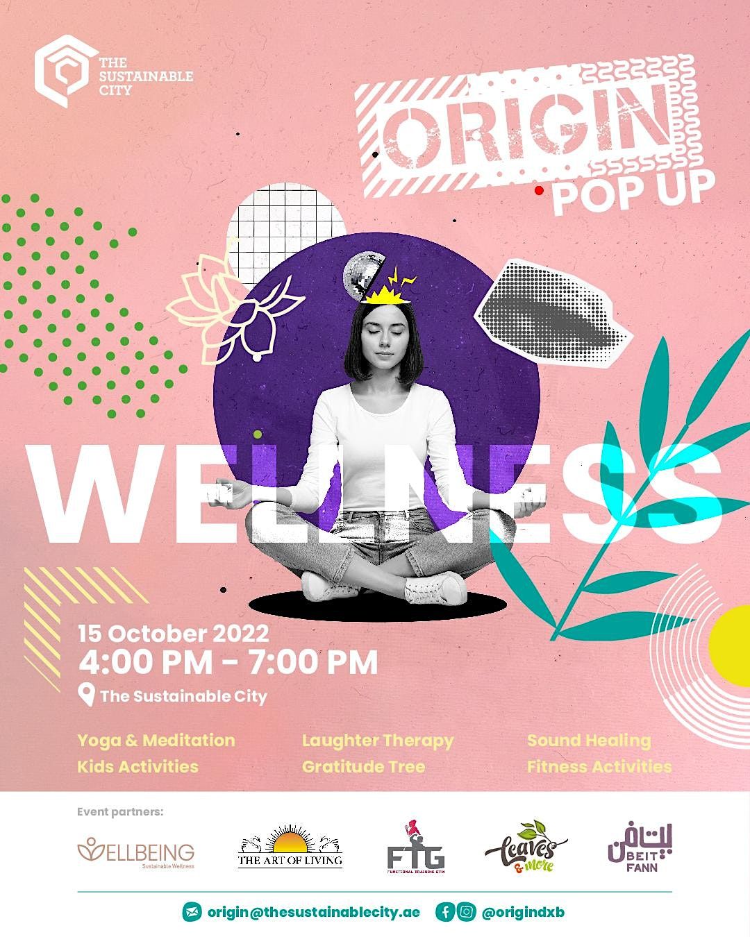 Origin Wellness Popup, The Sustainable City in Dubai, October 15 2022 ...