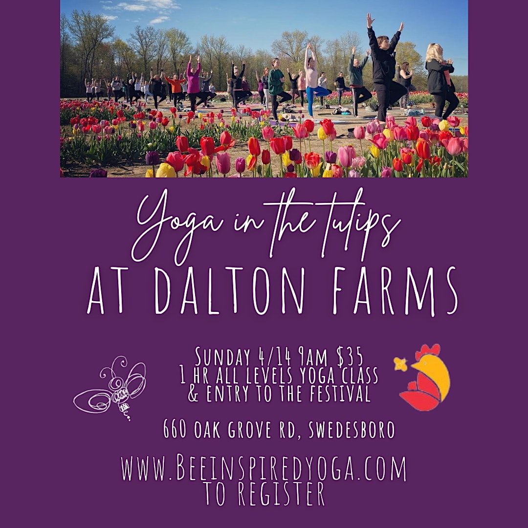 Yoga in the Tulips, Dalton Farms, Swedesboro, 14 April 2024 | AllEvents