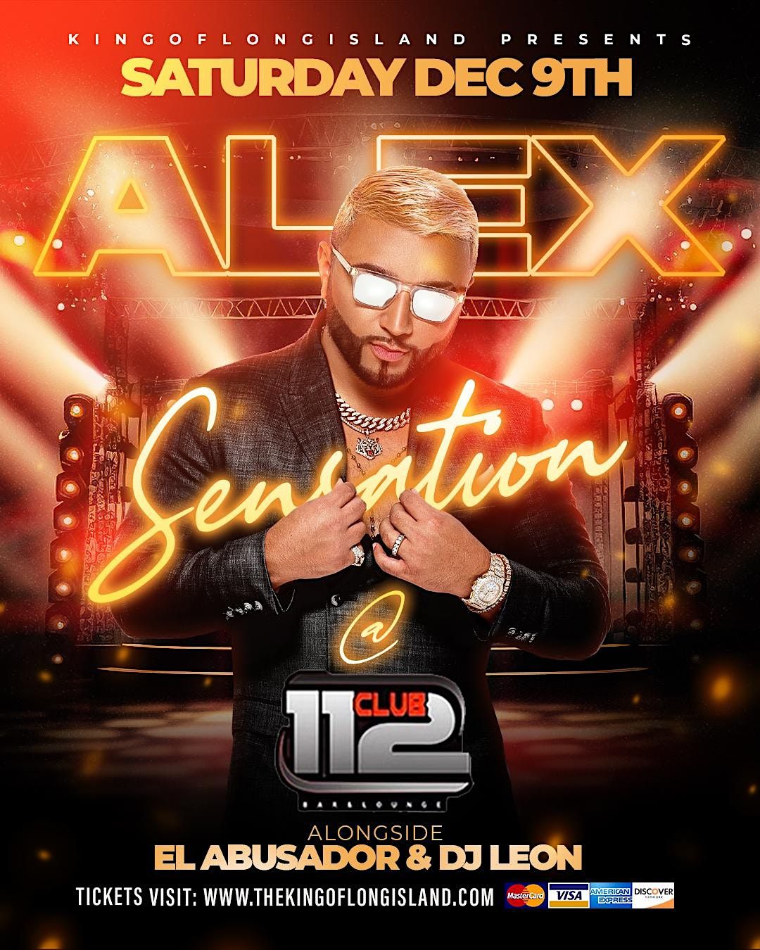 ALEX SENSATION LIVE @CLUB 112 | SATURDAY DEC 9TH 2023, Club 112 ...