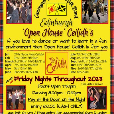 Edinburgh Open House Ceilidh Events, 33 Rodney St, Edinburgh, May 12 ...