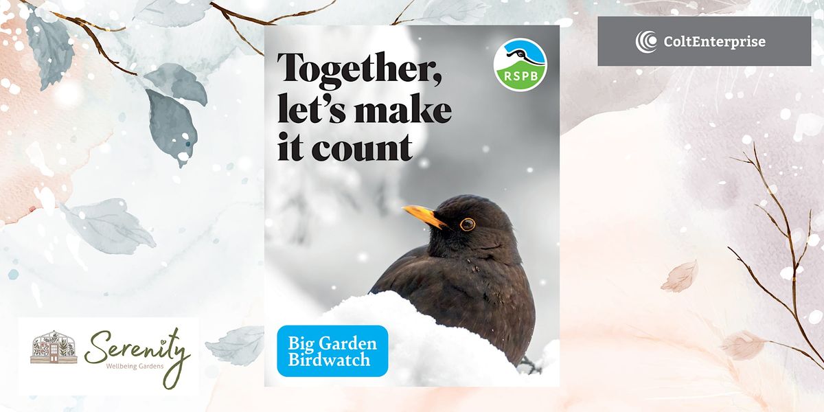 RSPB Bird Watch 2023 - Join us and take part together!, Colt Enterprise ...