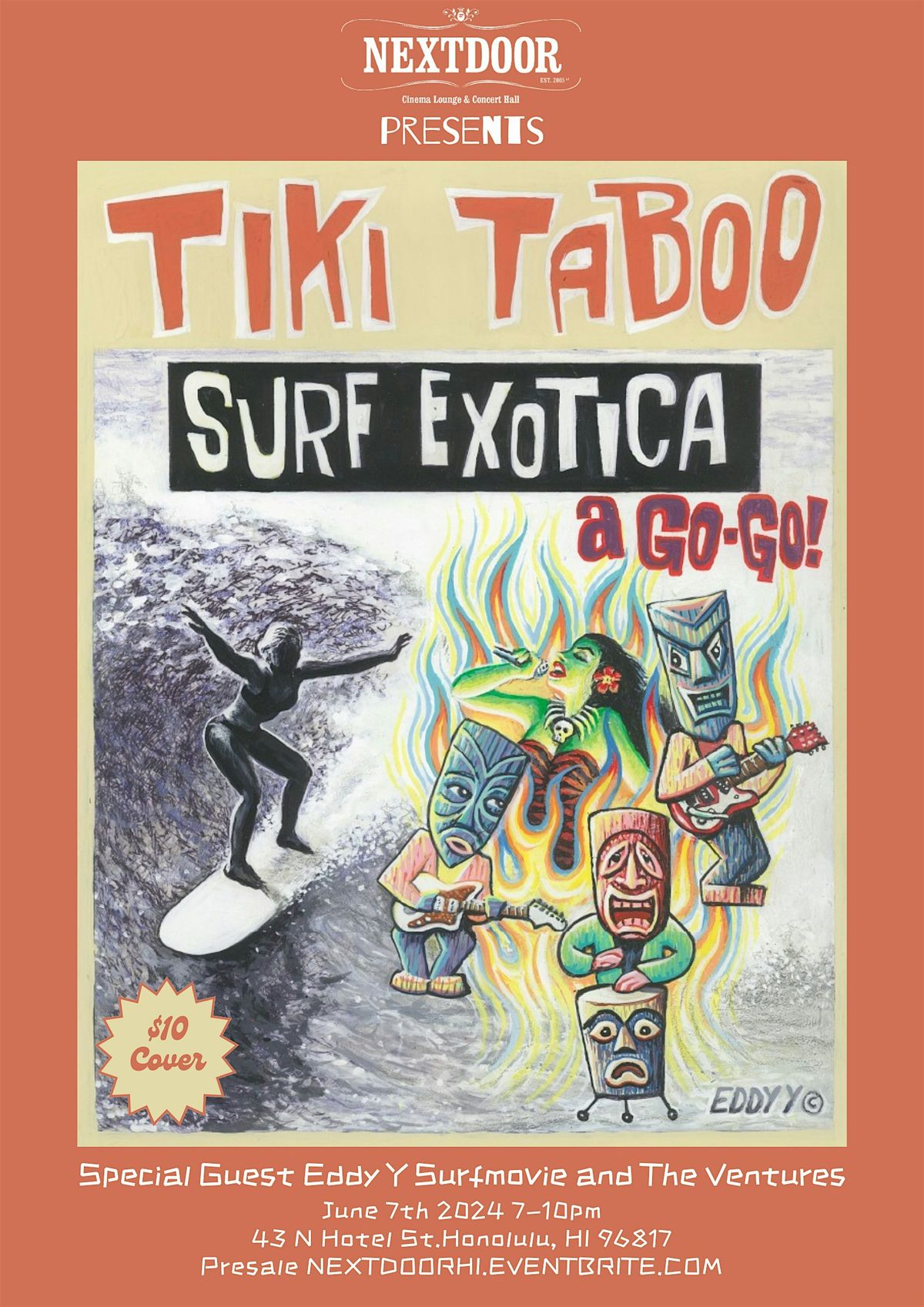 Tiki Taboo ft. special guests: Peter Bond & the Tube Monsters and Eddy ...
