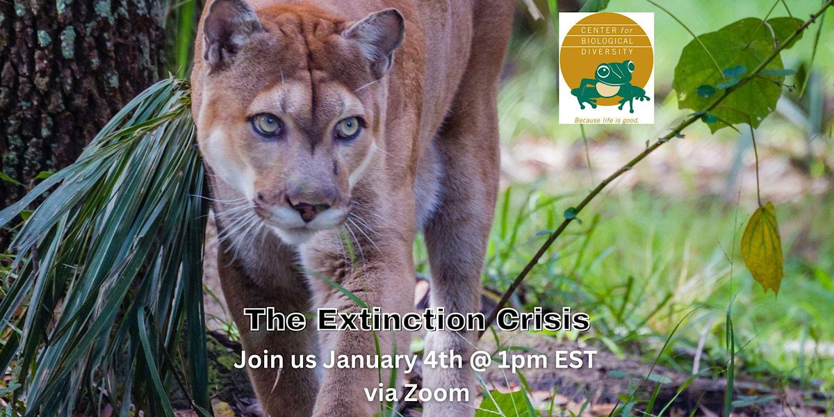 2023 CROW Speaker Series- The Extinction Crisis, January 4 2023 ...