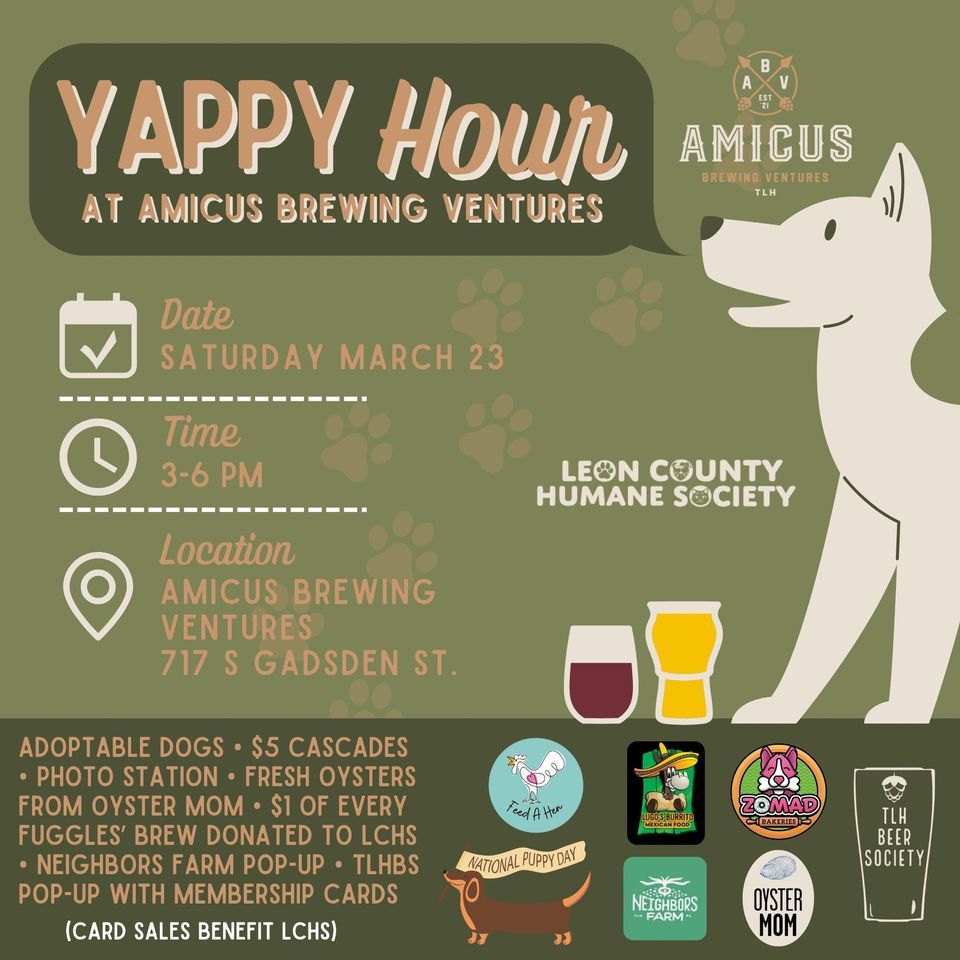 Yappy Hour at Amicus Brewing, 717 S Gadsden St, Tallahassee, FL, 23 ...