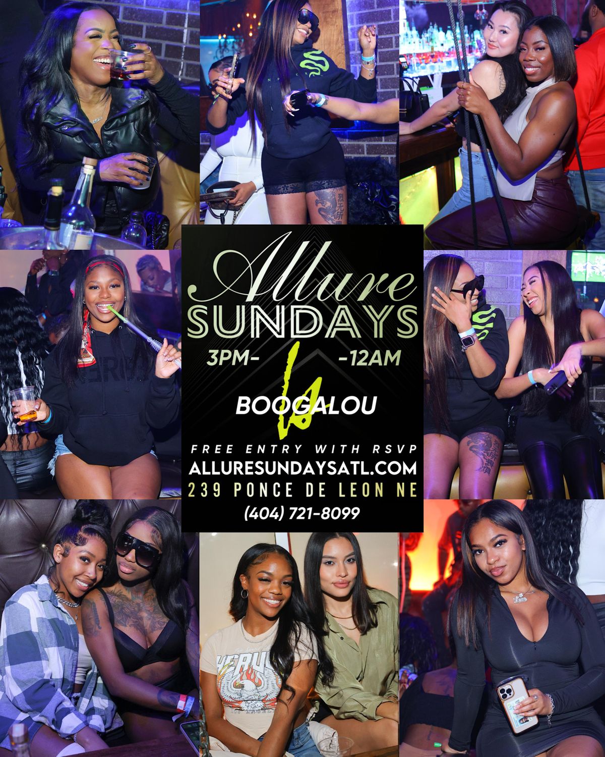 Allure Sundays at Boogalou Lounge | #1 Sunday Day Party in Atlanta ...