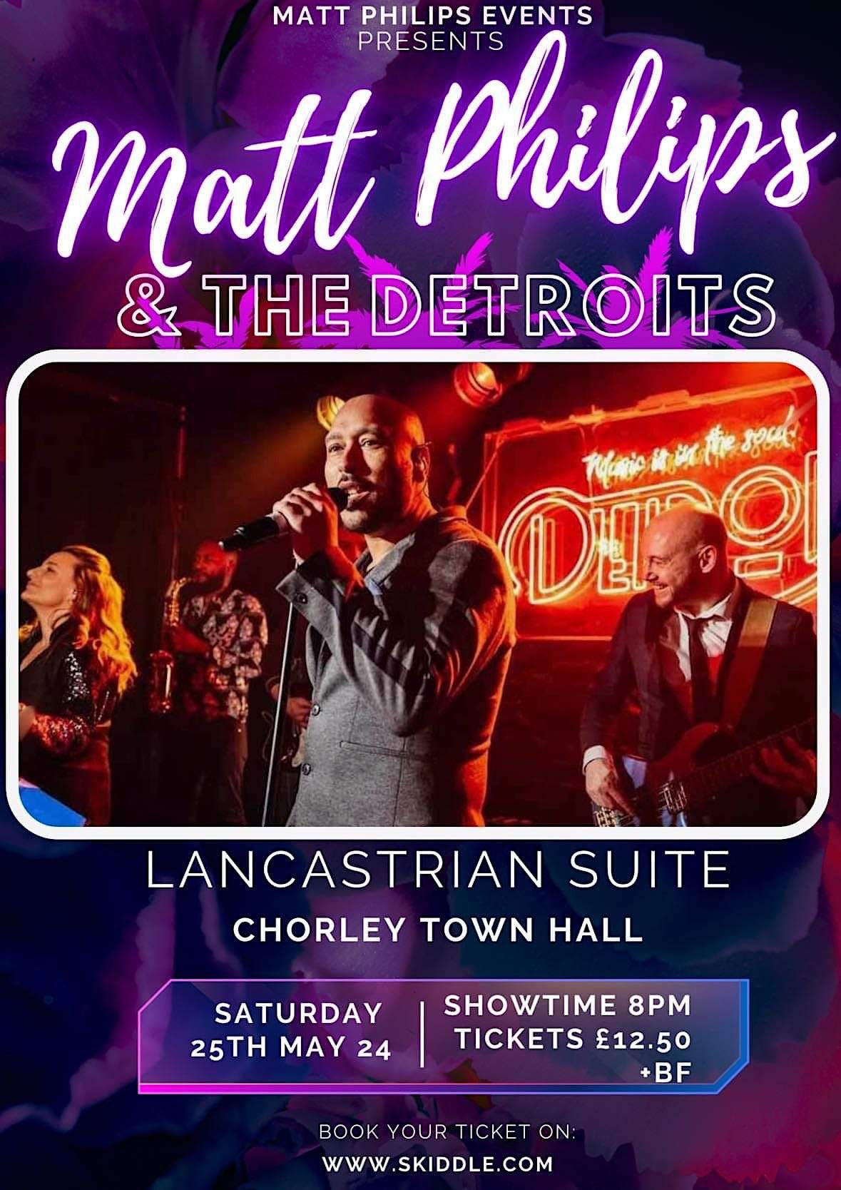 Matt Philips and the Detroits, Chorley Town Hall, 25 May 2024 | AllEvents