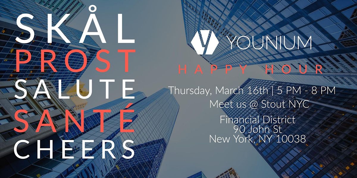 Saasiest Happy Hour with Younium, Stout NYC, New York, 16 March 2023 ...