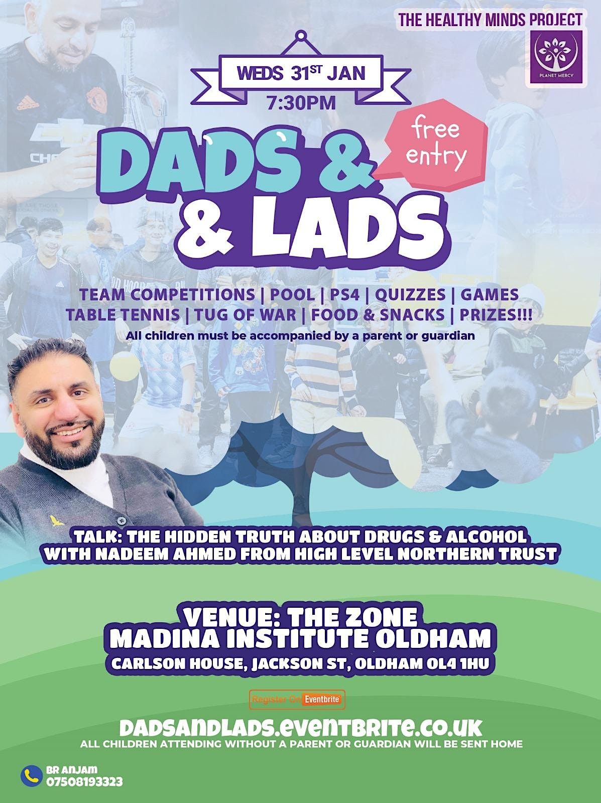 Dads & Lads | The hidden truth about drugs & alcohol, Madina Institute ...