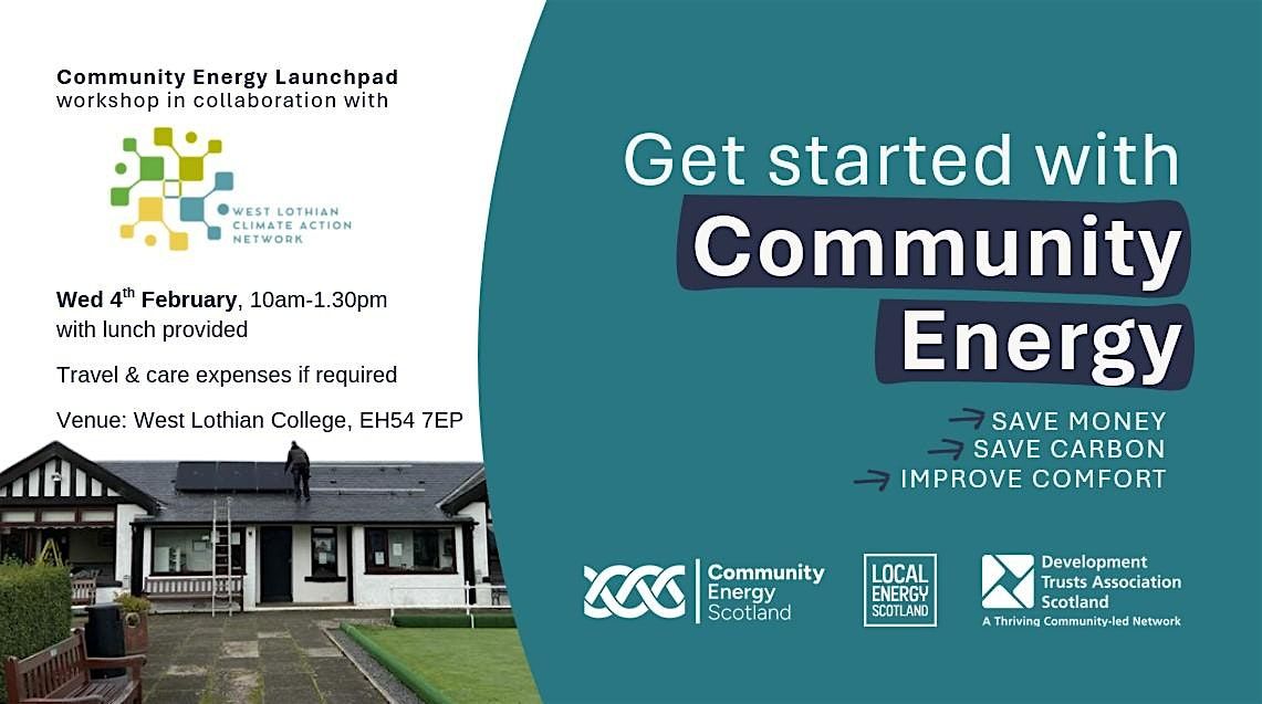 Get started with Community Energy (Livingston), West Lothian College ...
