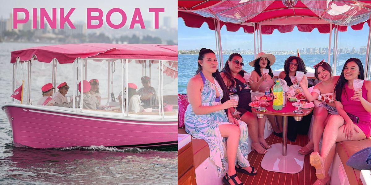 FlyForAGinger Pink Boat Cruise, Eco Boat Rentals, San Diego, 13 August ...