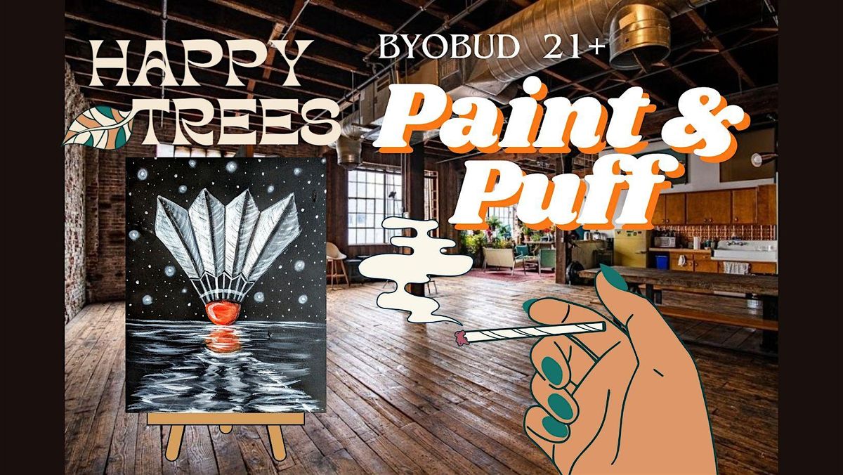 Paint and Puff Art Class-KC Shuttlecock, Happy Trees Painting, Kansas ...