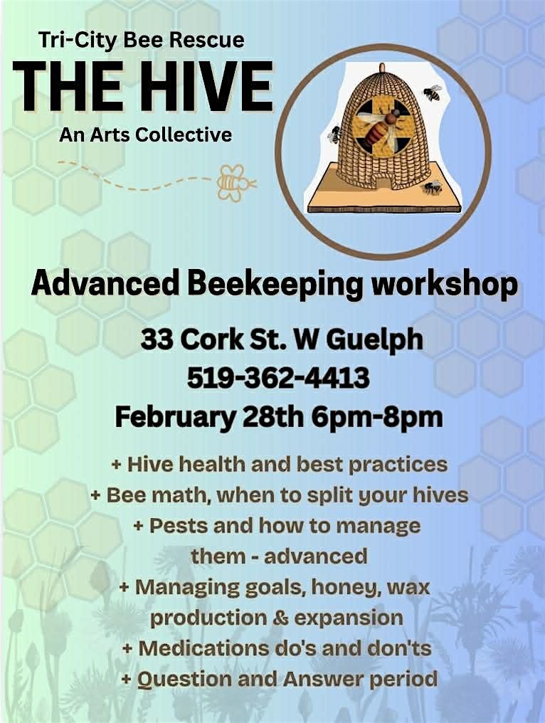 Advanced beekeeping- coming out of spring, 33 Cork St W, Guelph, 28 ...