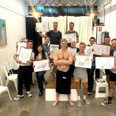 Male Model Life Drawing Class, Bookshop Darlinghurst, Sydney, Australia ...