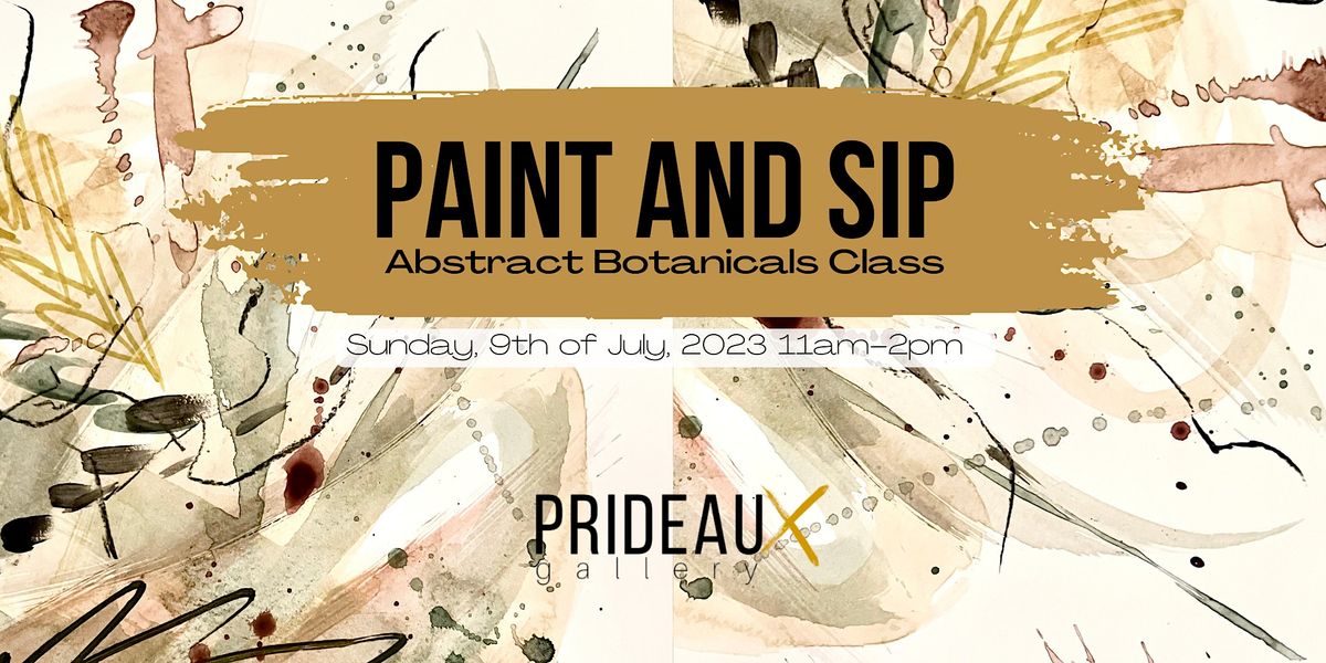 Paint and Sip - Abstract Botanicals Masterclass, Artistic Lifestyle, Clarence Gardens, 9 July ...