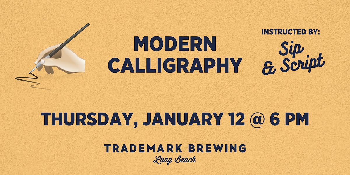 Sip & Script for beginners at Trademark Brewing, Trademark Brewing ...