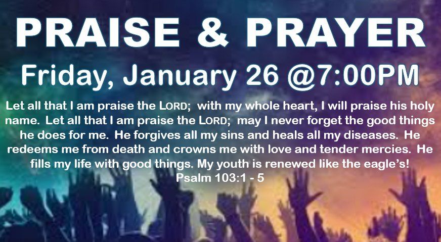 PRAISE AND PRAYER, On Fire Ministries, Cumberland, 26 January 2024 ...