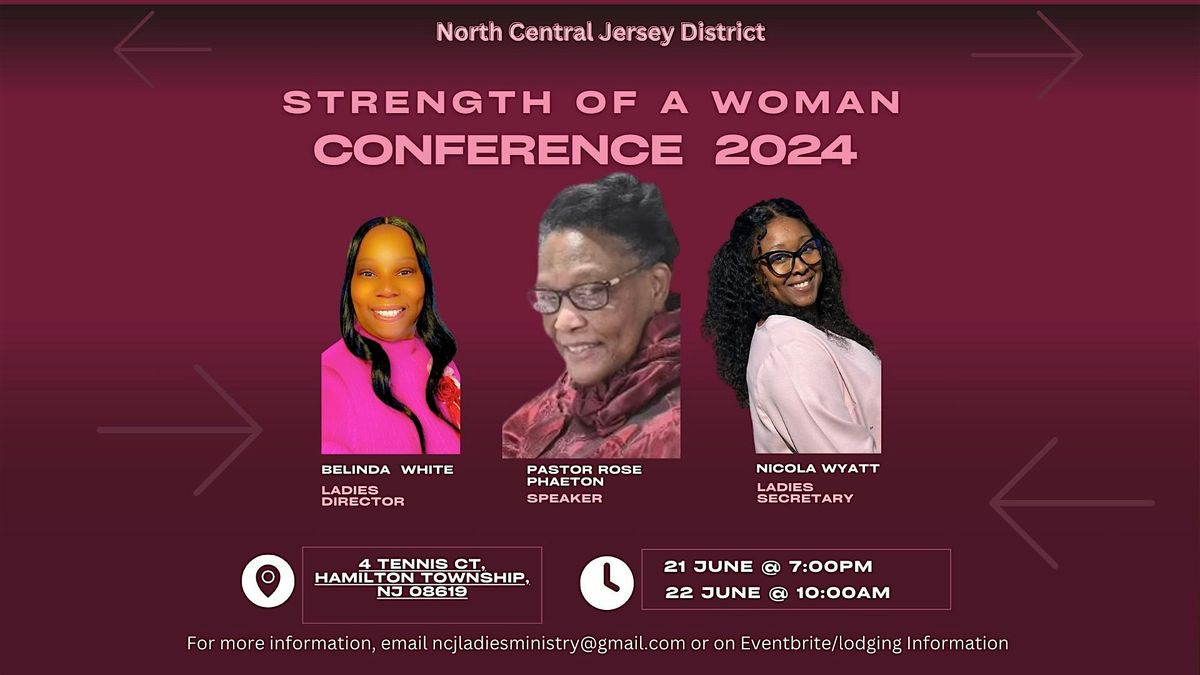 NCJD Womens Conference 2024 "The Strength of a Woman", Christ Centered ...