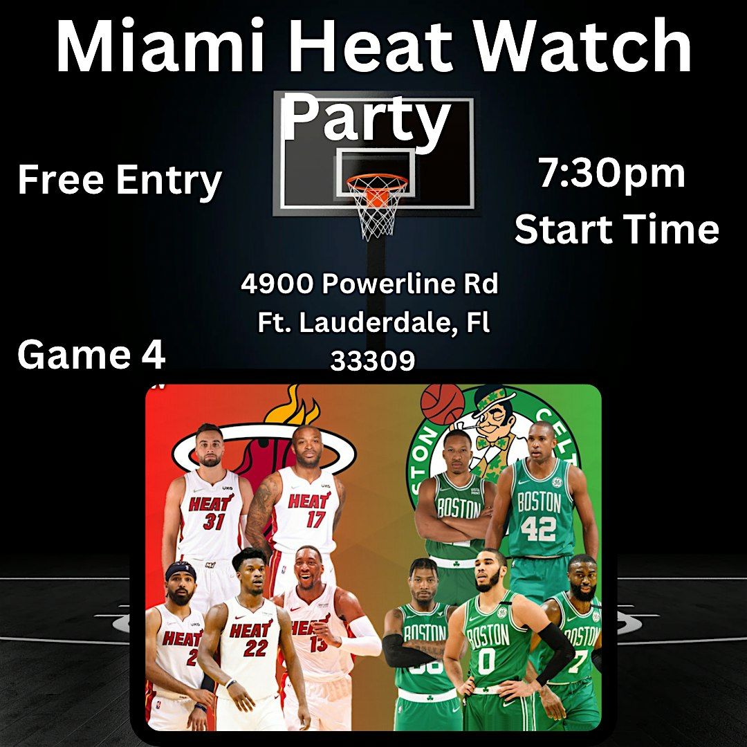 Miami Heat Watch Party, The Grand Bar and Lounge, Powerline Road, Fort ...