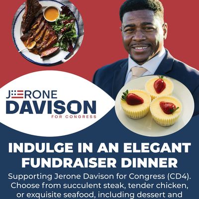 Dinner & Elegance: With CD4 Congressional Candidate Jerone Davison, 23 ...