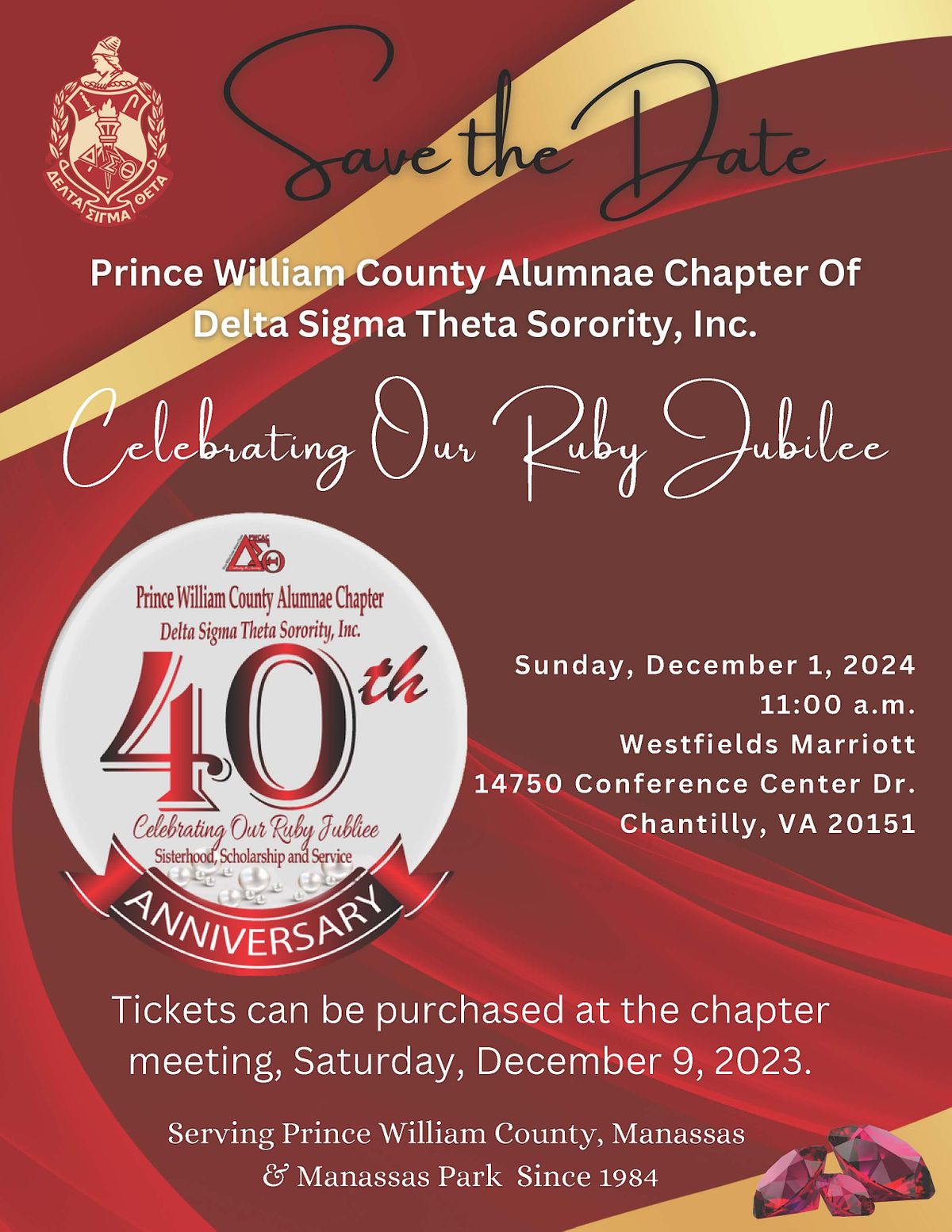 40th Anniversary of PWCAC -DST Anniversary Luncheon, Westfields ...