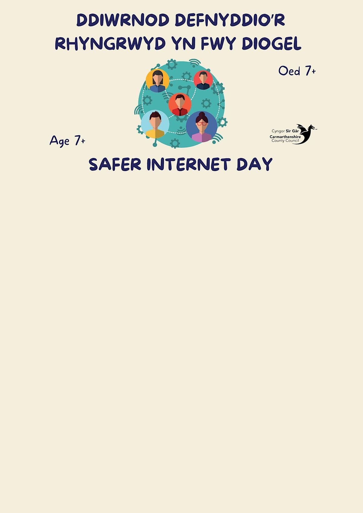 Defnyddio’r Rhyngrwyd yn Fwy Diogel (Oed 7+) / Safer Internet Day (Age ...