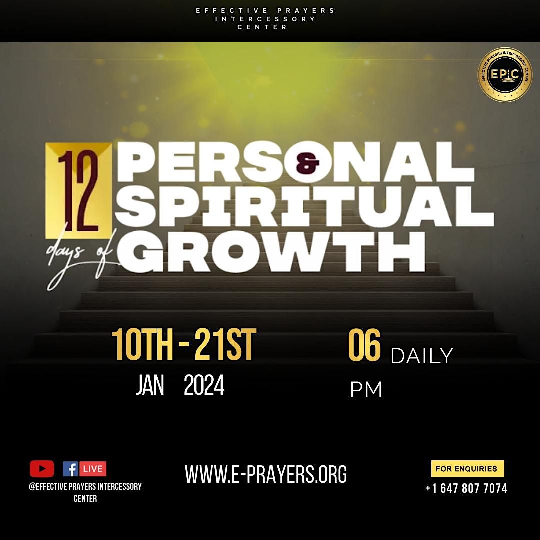 12 Days of Personal and Spiritual Growth Conference, January 10 to ...