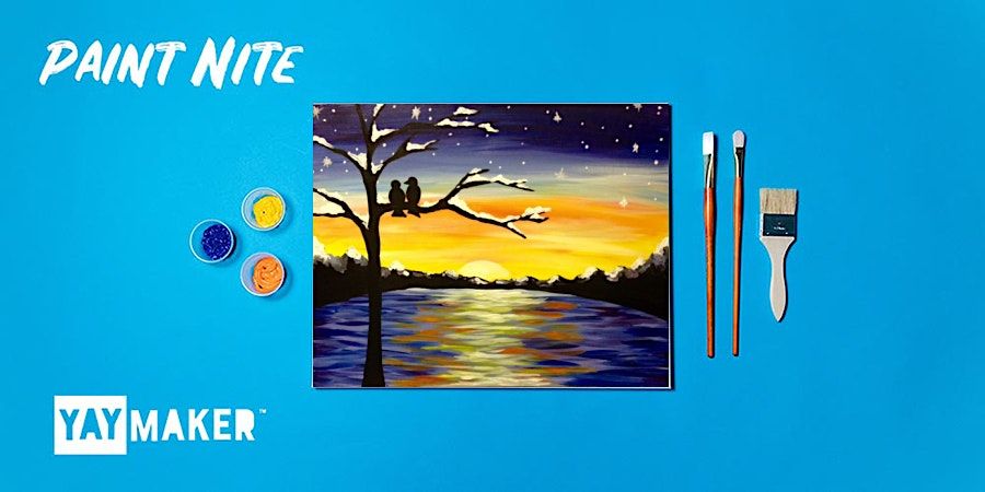 Paint Nite: The Original Paint and Sip Party, Cork and Flame Restaurant ...