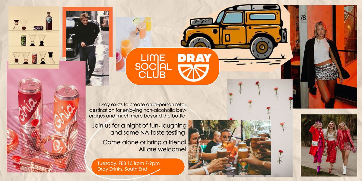 BOSTON - Social Hour with Dray Drinks x Lime Social Club, Dray Drinks ...