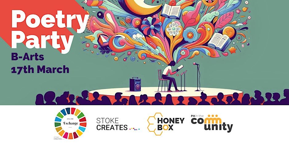 Poetry Party , B-Arts, Stoke On Trent, 17 March 2024 | AllEvents.in ...