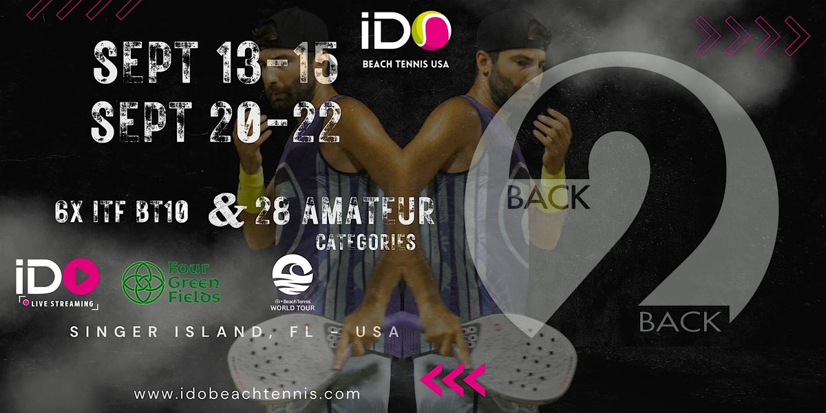 iDO Beach Tennis Open -6X ITF BT10 Back to Back Tournament, 2511 N Ocean Dr, Riviera Beach, 13 ...
