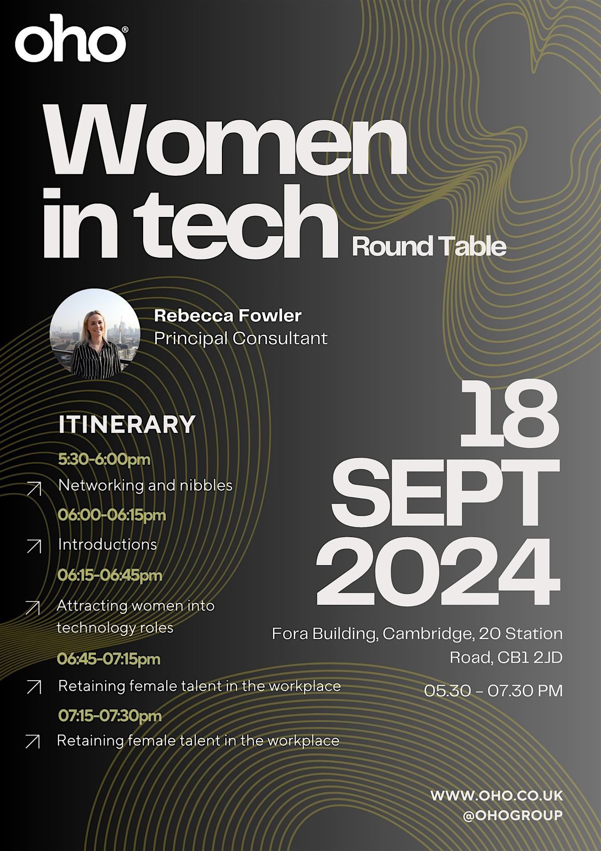 The Oho Group - Women in Tech Round Table, Fora - 20 Station Road, Cambridge, 18 September 2024 ...
