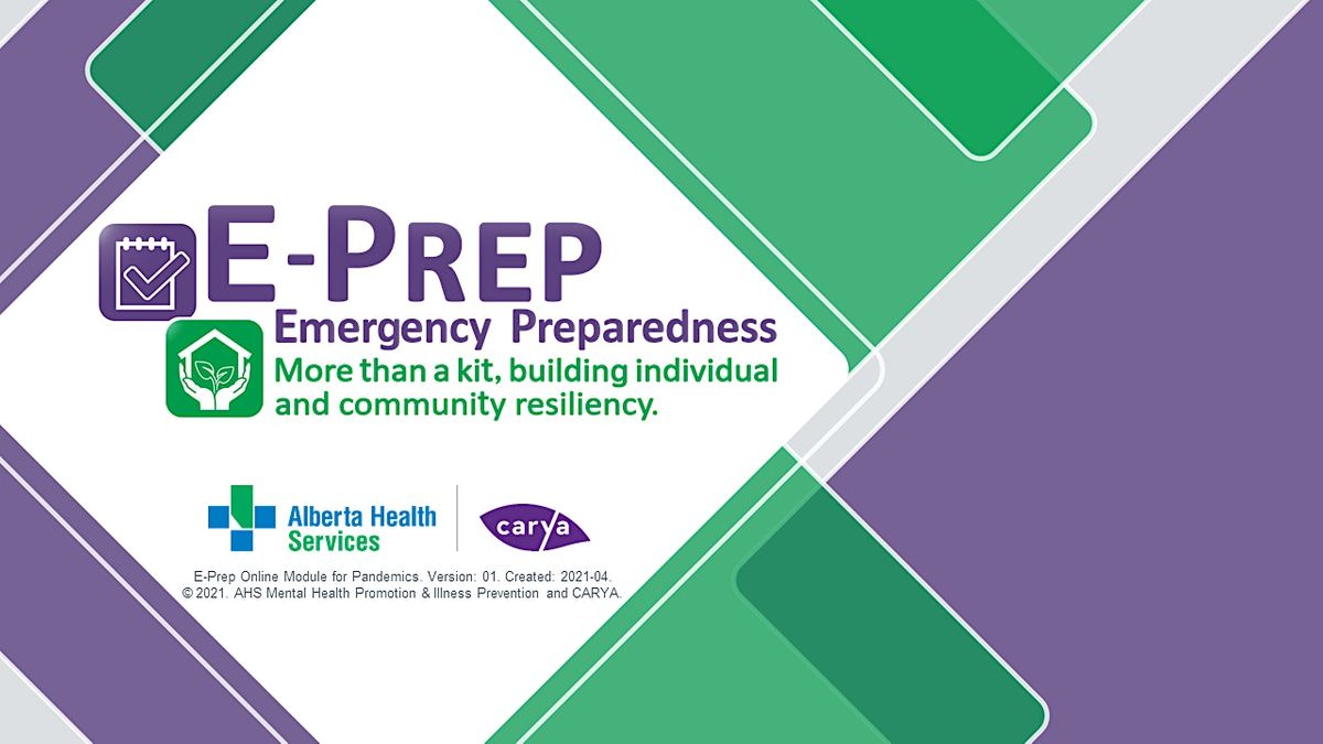 Emergency Preparedness (E-Prep) Virtual Webinar, January 11 2023 ...