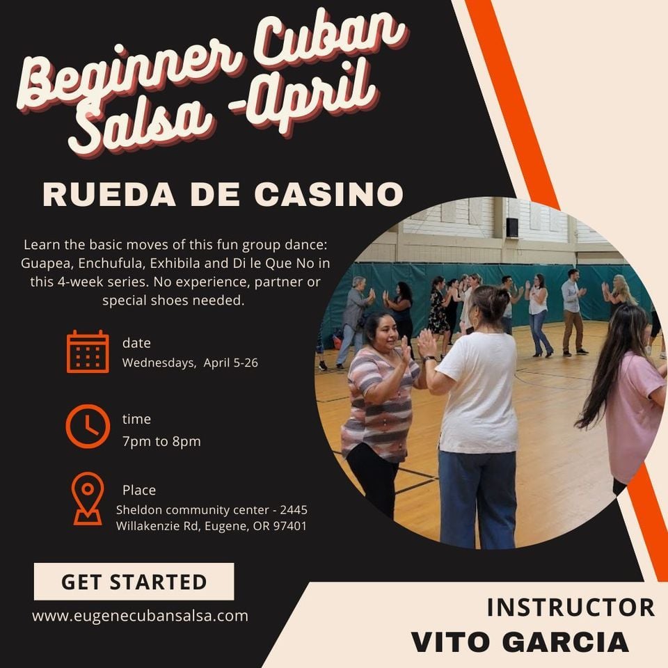 Beginner Cuban Salsa - April Series , Sheldon Community Center, City of ...