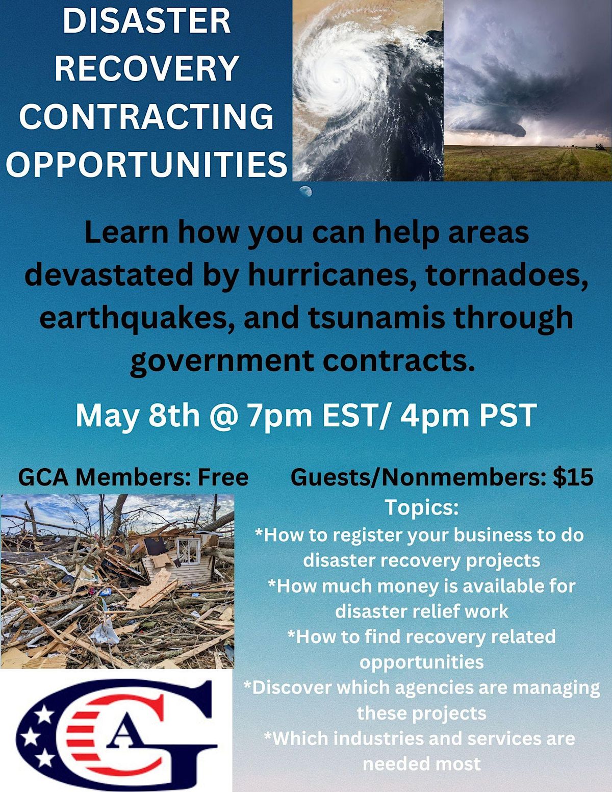 Disaster Recovery Contracting Opportunities, May 8 2023 | Online Event ...