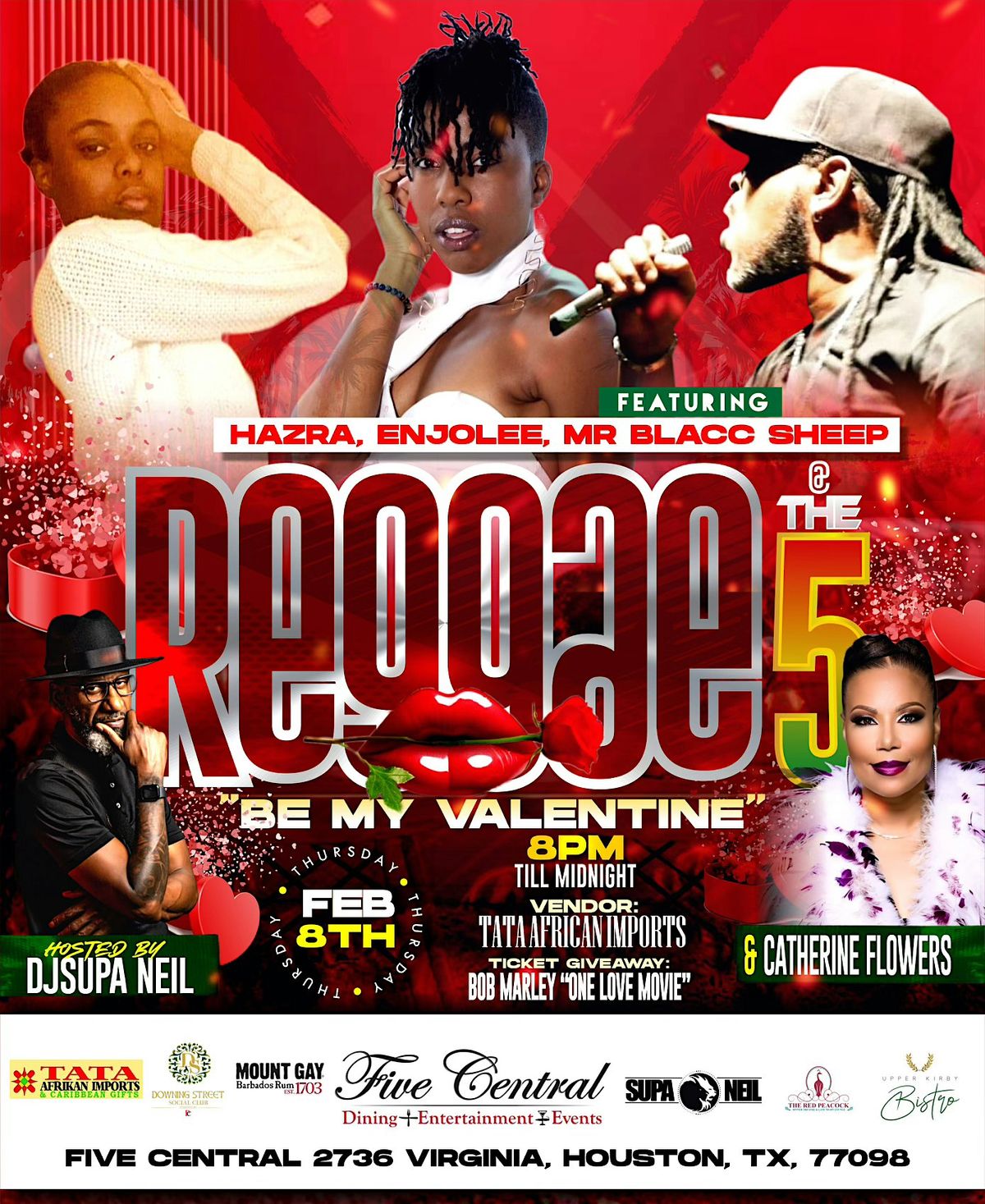 Five Central Presents .... Reggae Night at The 5 hosted by Supaneil ...