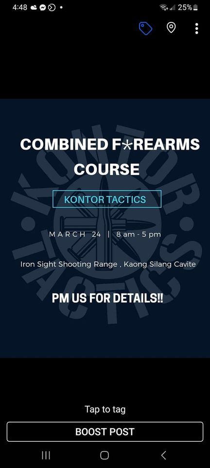 Combined Firearms Course, Iron Sight Gun Club Inc, Silang, 24 March 2024 | AllEvents