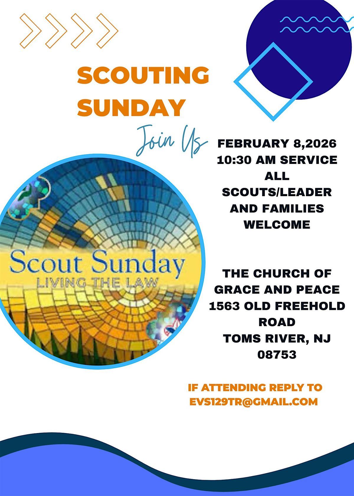 Scouting Sunday Duty to God, The Church of Grace & Peace, Toms River, 8 ...