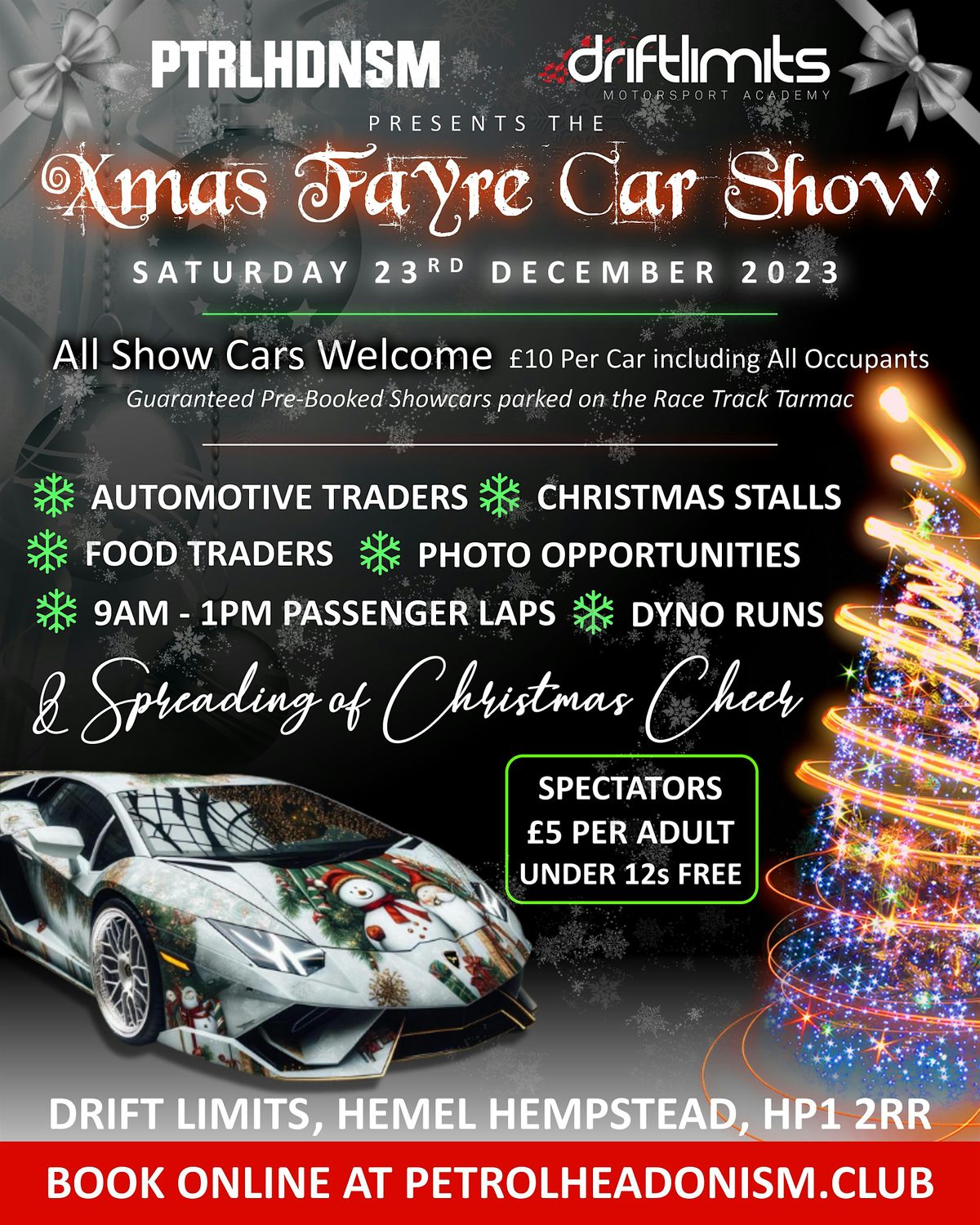 XMAS FAYRE CAR SHOW - DRIFT LIMITS X PTRLHDNSM, Drift Limits, Hemel ...