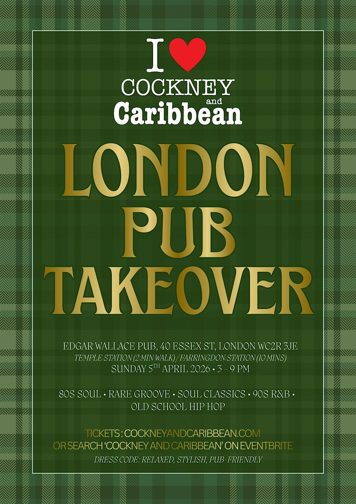 Easter Bank Holiday Sunday London Pub Takeover Vinyl Soul Day Party ...