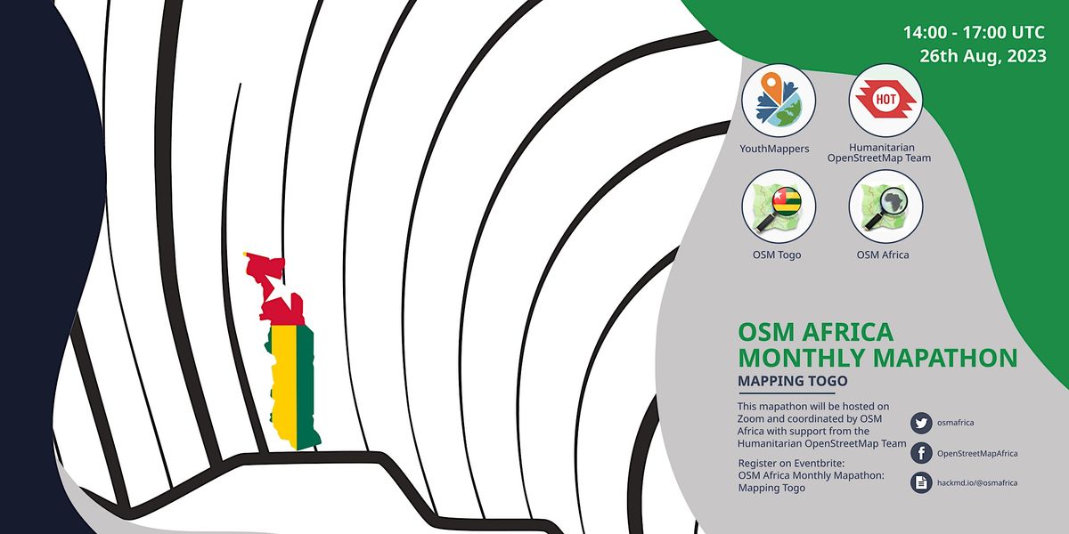 OSM Africa August Mapathon: Map Togo, August 26 2023 | Online Event ...