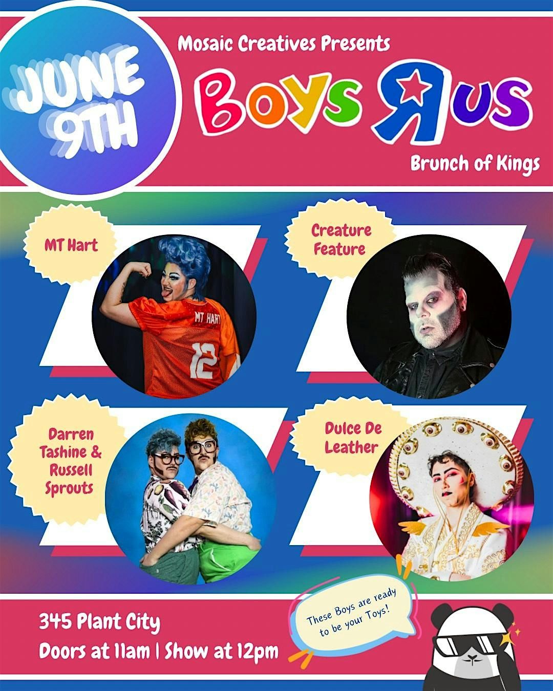 BRUNCH OF KINGS: Boys R Us! Drag Brunch, 345 by Plant City, Providence, 9 June 2024 | AllEvents.in