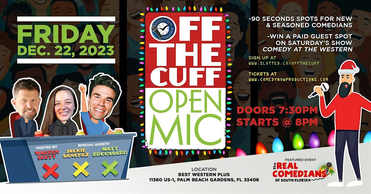 Attend Taping of a Comedy Reality Event w. Panelist Comedian Matt ...