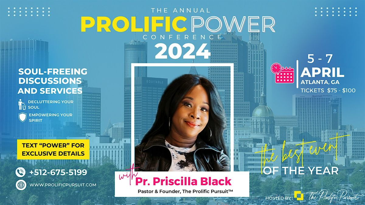 Prolific Pursuit Conference, Three Taverns Church, Acworth, 5 April ...