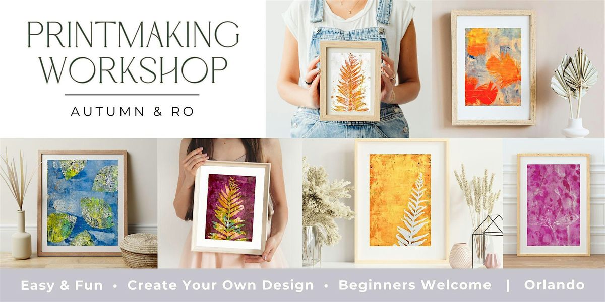 Printmaking Made Easy Workshop, Autumn and Ro, Artist Studio & Gift ...