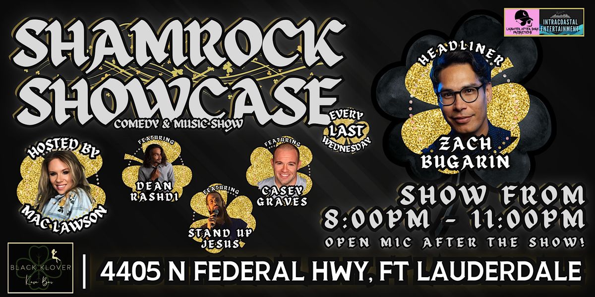 Shamrock Showcase: Comedy Show, Black Klover Kava Bar, Fort Lauderdale ...