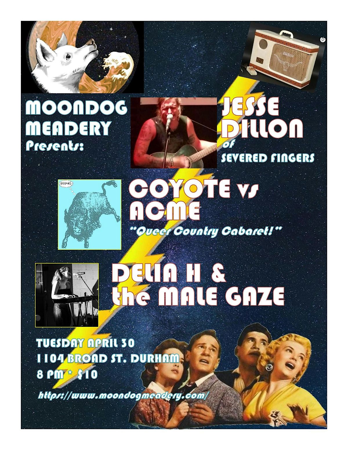 FOLK/COUNTRY SHOW: Jesse Dillon, Coyote vs ACME, Delia H and the Male ...