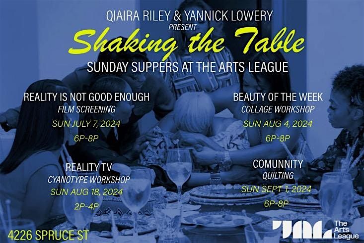 Shaking the Table: Reality-Tv Inspired Cyanotype Workshop, University ...